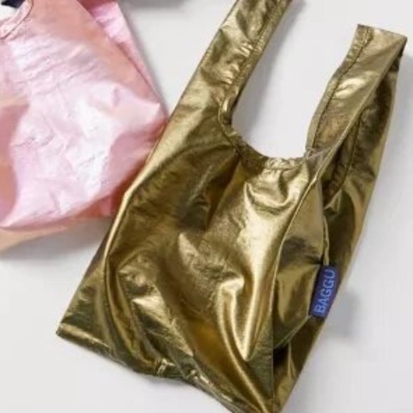 BAGGU | Bags | Nwot Mini Baggu Brass Metallic | Poshmark